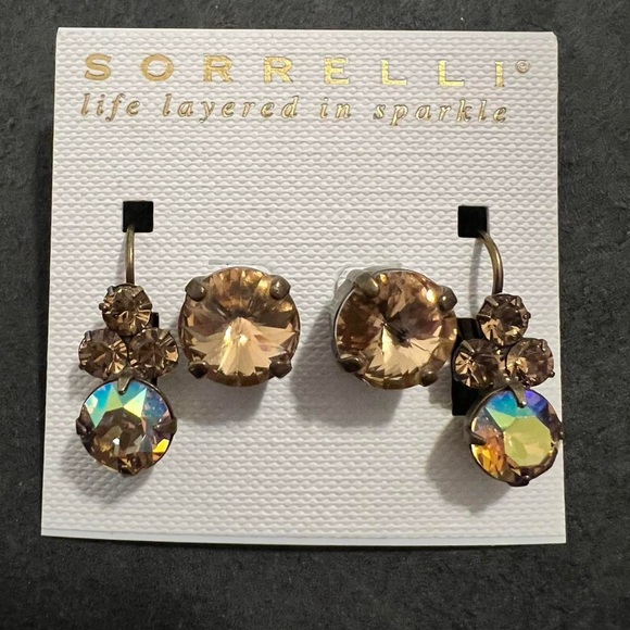 Sorrelli | Jewelry | New Sorrelli Amber Leaver Backs Stud Crystal Earrings | Poshmark